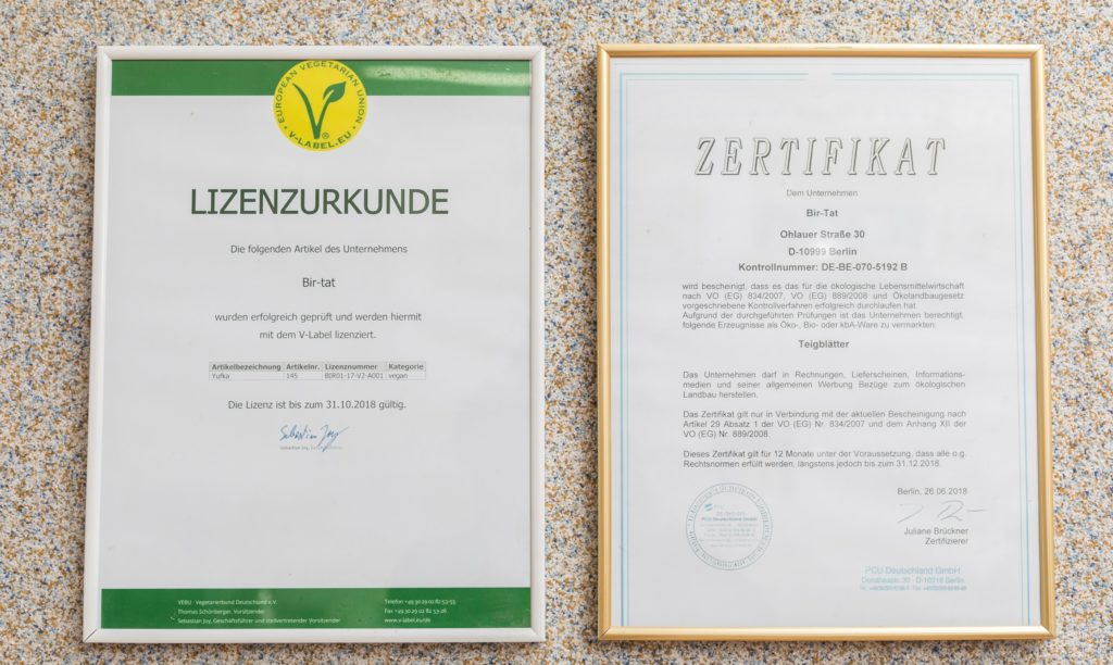 BIR-TAT – Bio Yufka & Bio Wrap